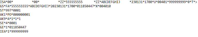 EDI 997 | Functional Acknowledgement | Specifications | Format
